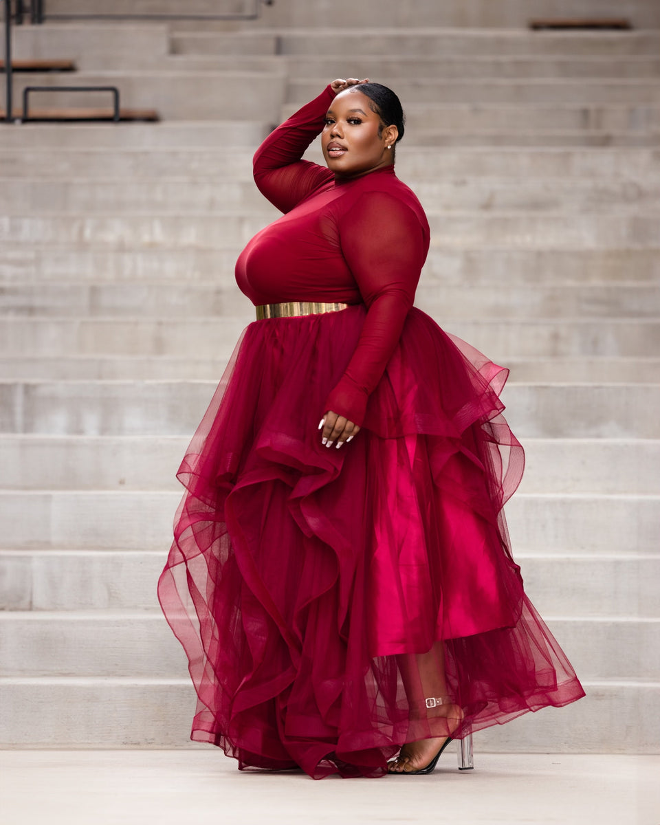 Fall Ruby Turtleneck Skirt Set – Oyemwen